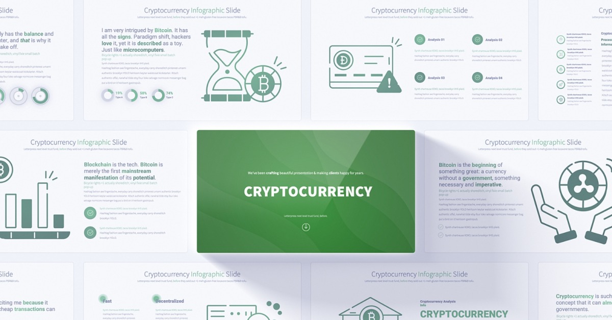 Kripto para birimi PowerPoint Sunumu - TemplateMonster