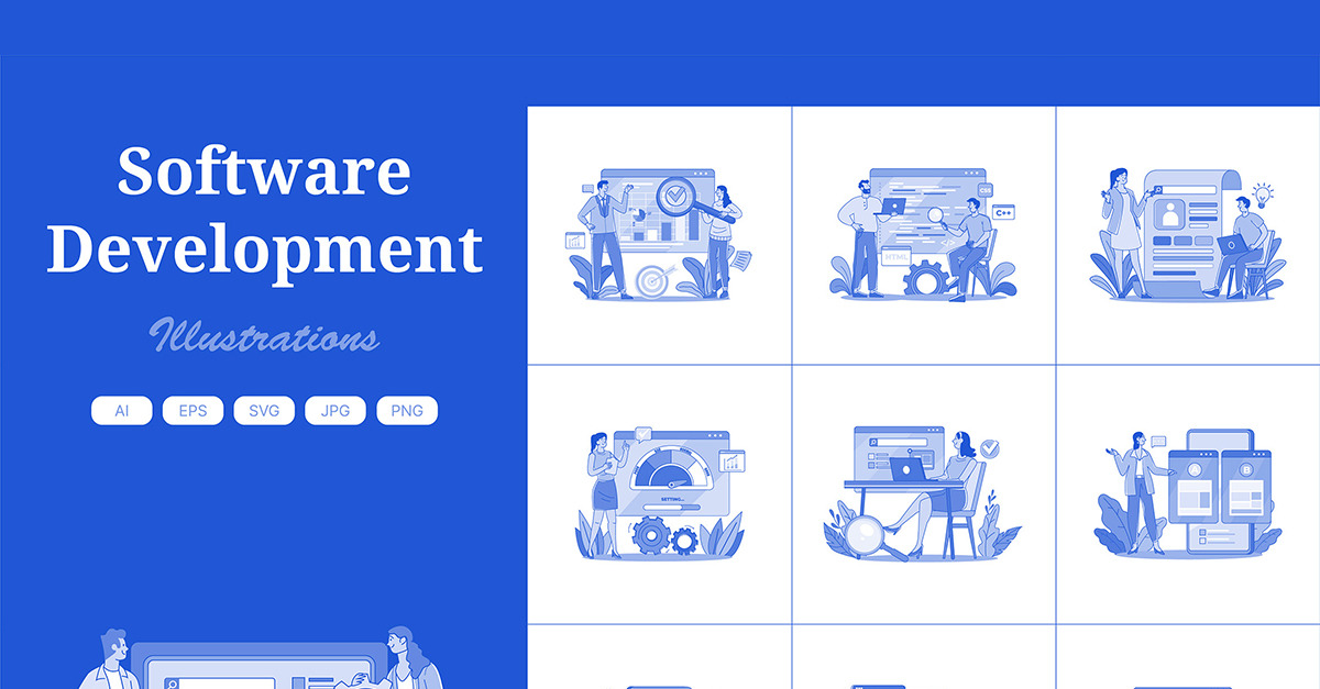 M687_ Software Development Illustration Pack 1