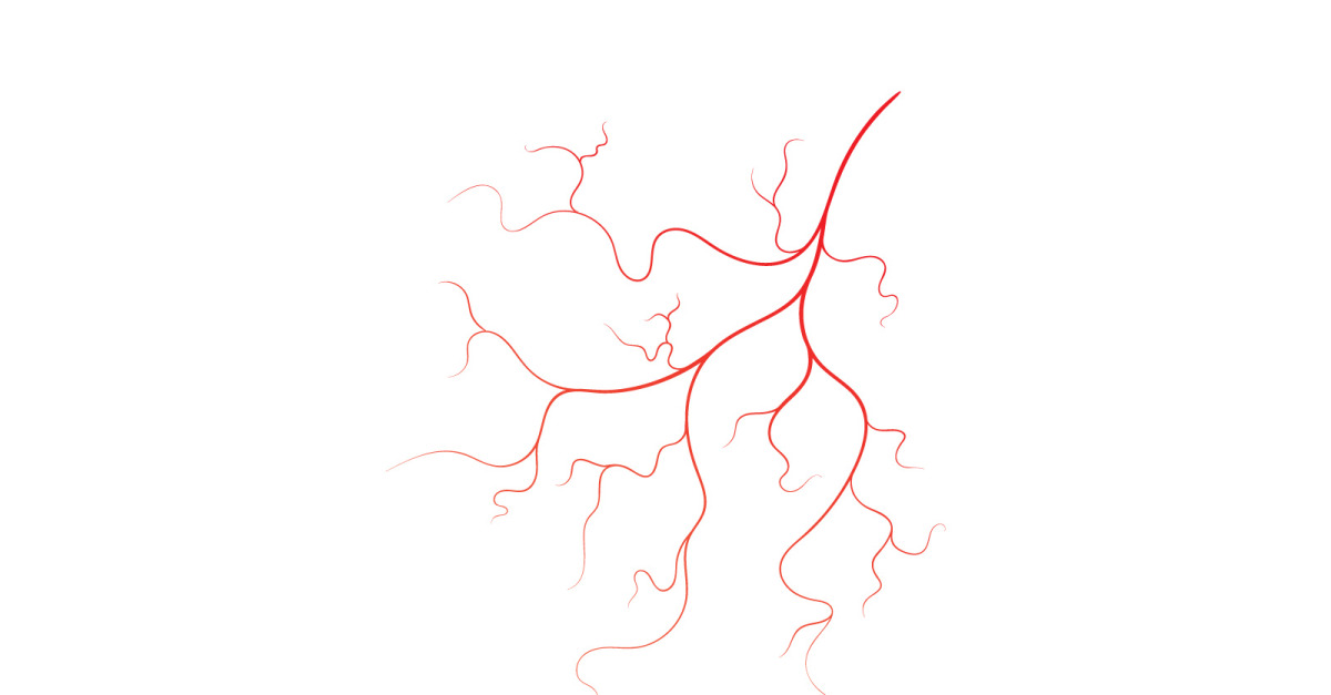 Human vein vector symbol icon design illustration V3