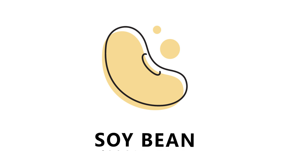 Soy bean logo healthy food vector design V4 - TemplateMonster