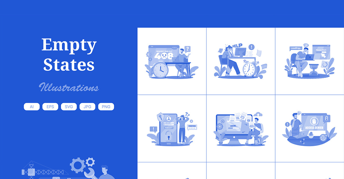 M597_ Empty States Illustration Pack 4 - TemplateMonster