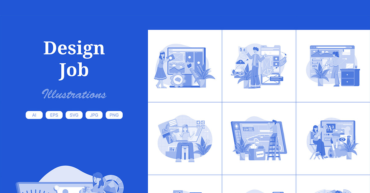 M633_ Design Job Illustration Pack 1 - TemplateMonster