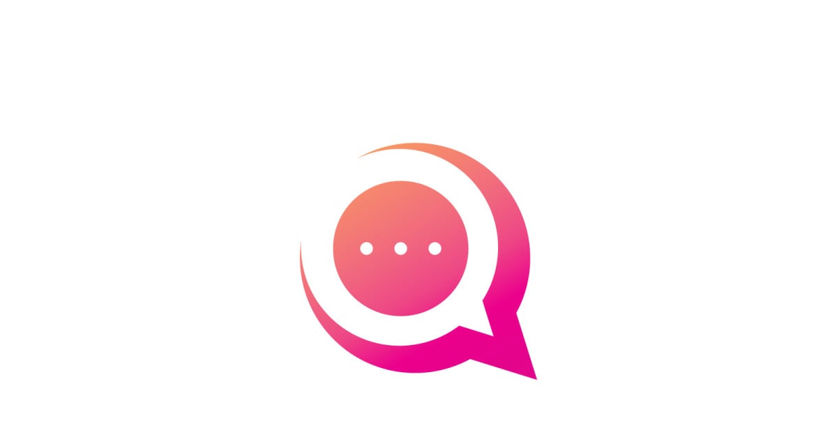 Bubble chat message logo template V 7 - TemplateMonster