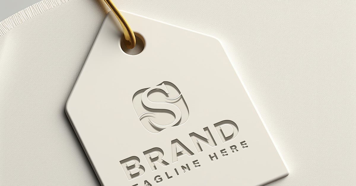Label tag luxury brand mockup psd #409053 - TemplateMonster