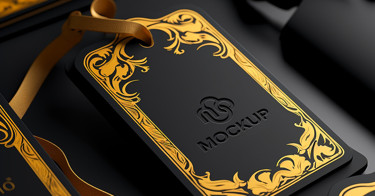 Luxury logo mockup design psd #409041 - TemplateMonster