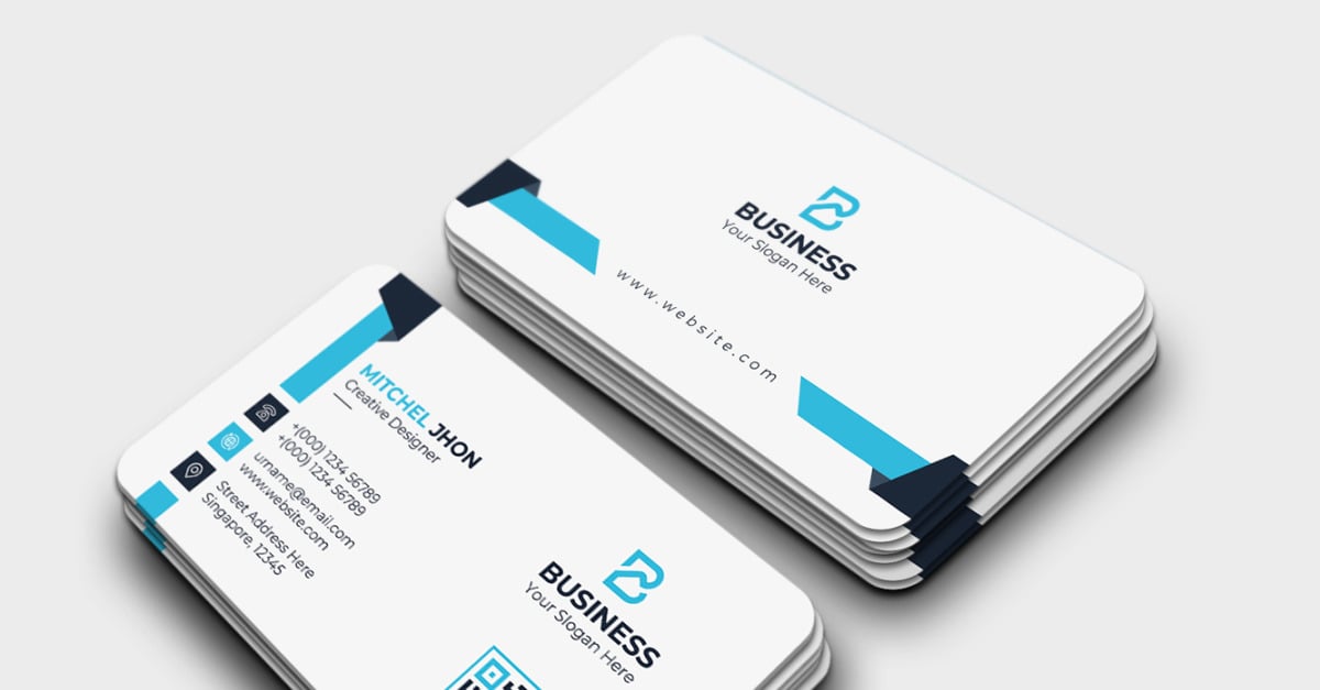 Corporate Business Card 24 #409699 - TemplateMonster