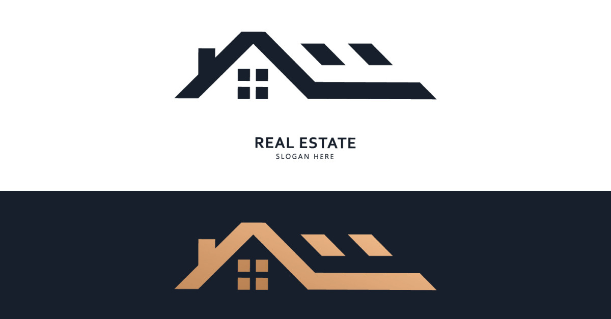 Emlak logosu ve simge tasarım konsepti V4 - TemplateMonster
