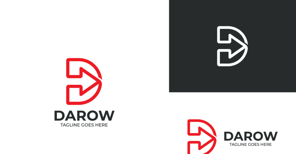 D Arrow Logo Design Template #409806 - TemplateMonster