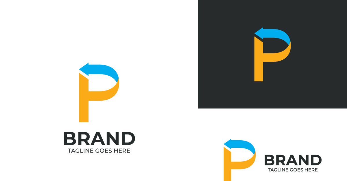 P Ok Logo Şablonu Tasarımı #409814 - TemplateMonster