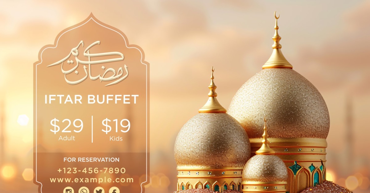 Ramadan Iftar Buffet Banner Design Template 148