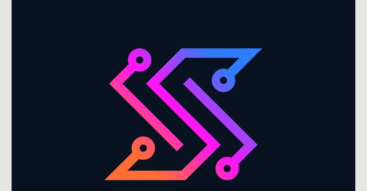 Letter S Circuit Electronic Technology Logo - TemplateMonster