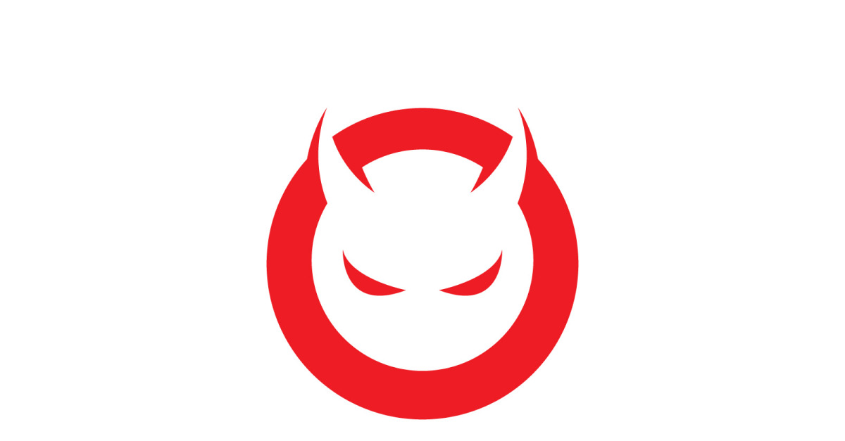 Red devil logo vector icon template V4 - TemplateMonster