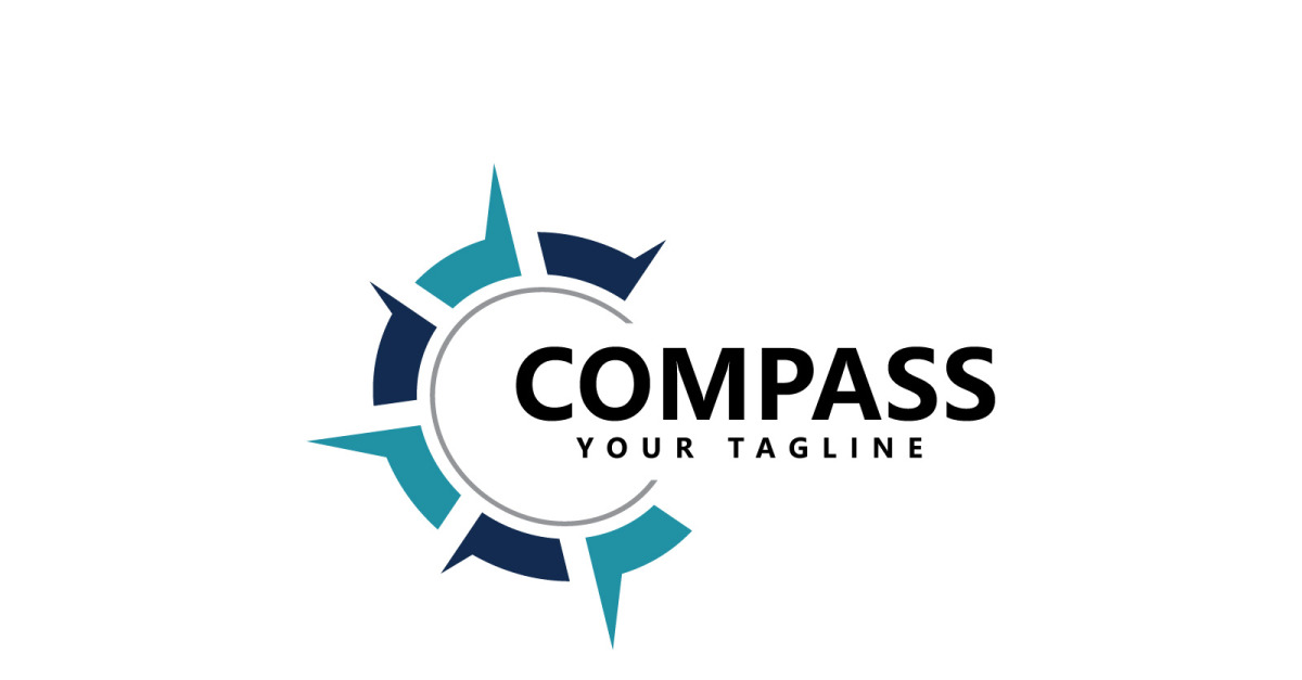 Pusula Logo simge vektör şablonu tasarımı V2