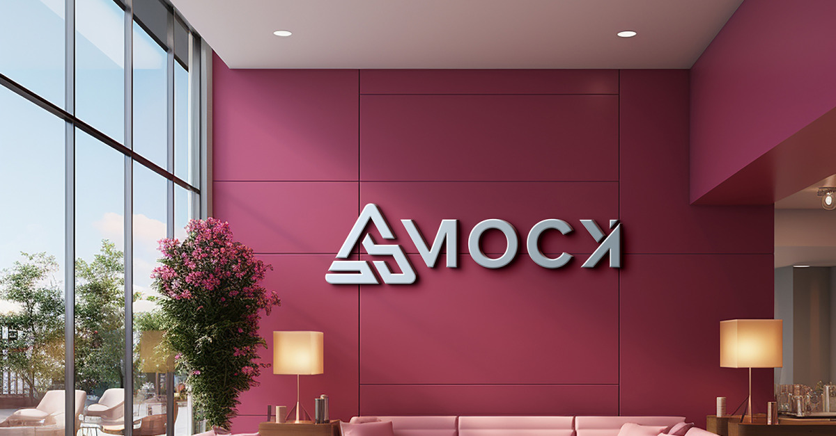 Hotel waiting room 3d logo mockup #411038 - TemplateMonster
