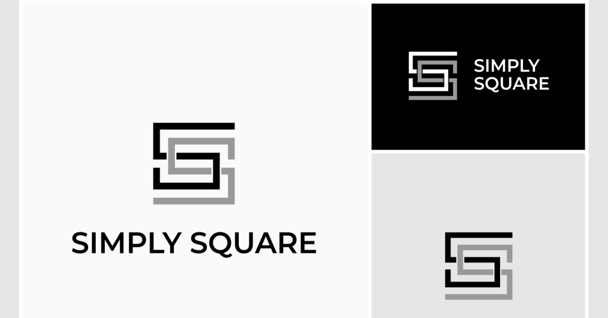Letter SS Initial Square Logo #411283 - TemplateMonster