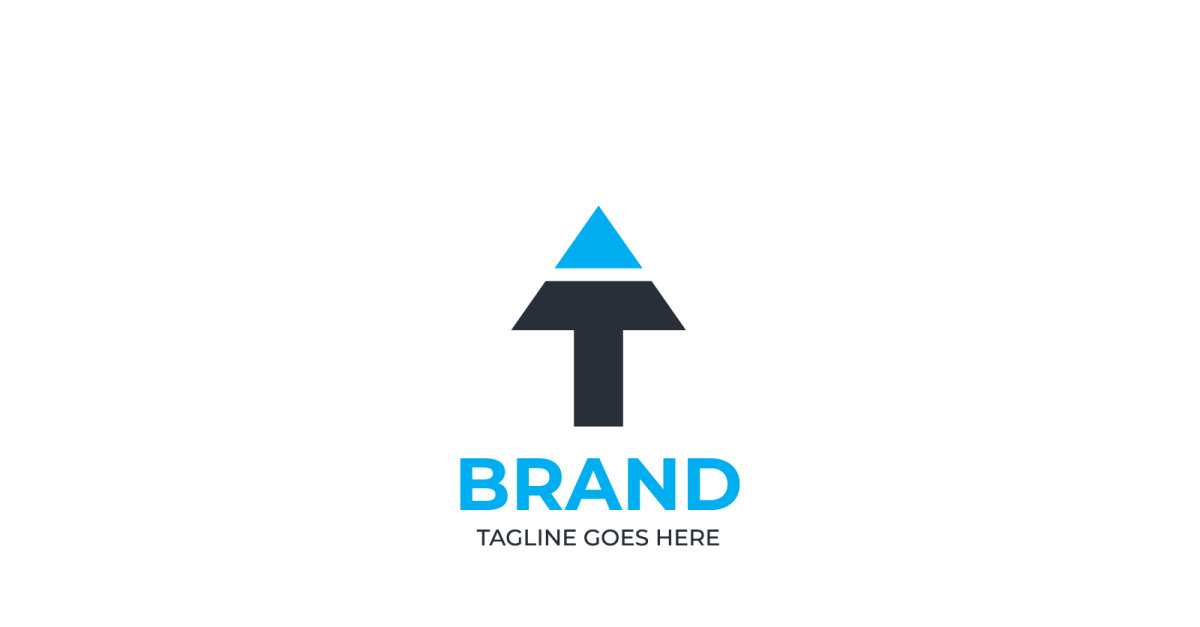 T Arrow Logo Design Template #411487 - TemplateMonster