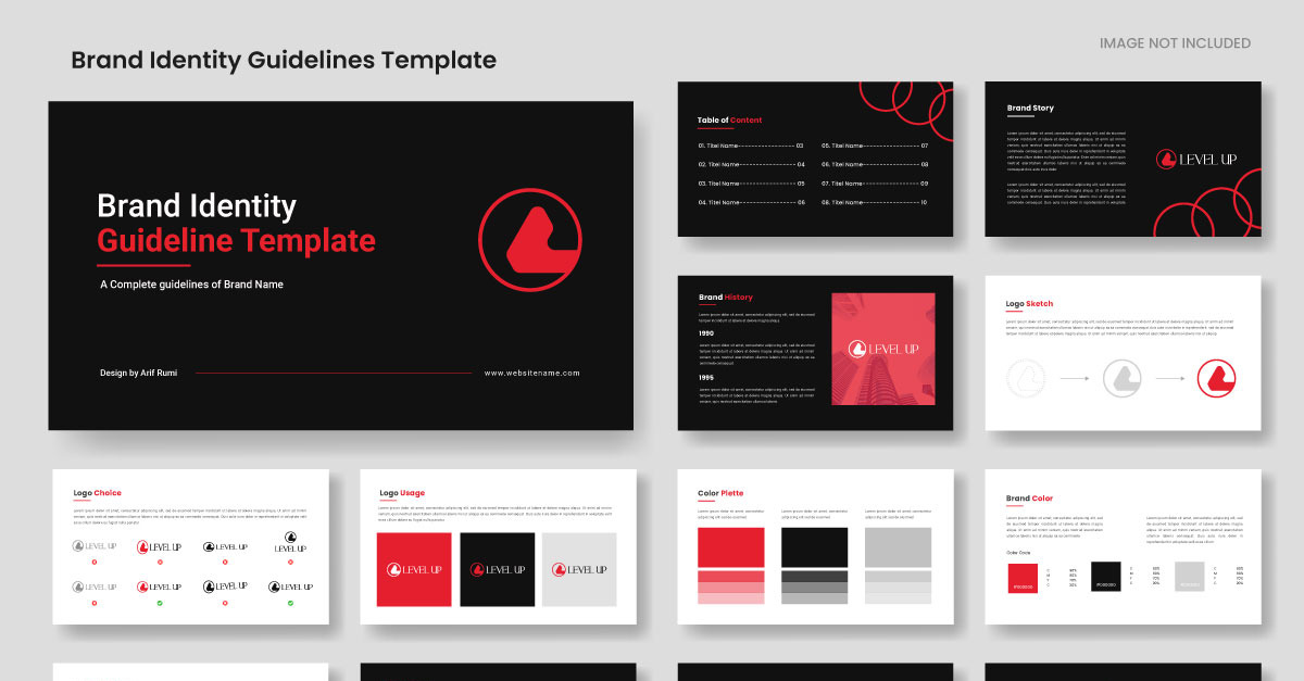 Brand guidelines template design #411527 - TemplateMonster