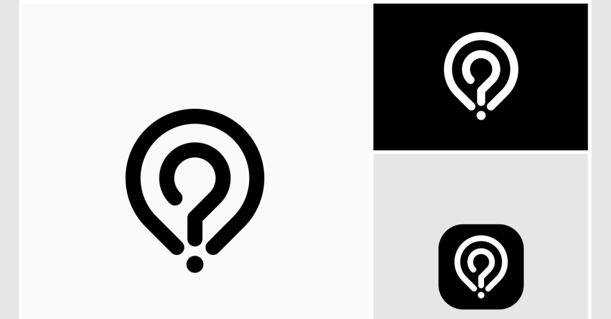 Question Mark Location Icon Logo #411582 - TemplateMonster