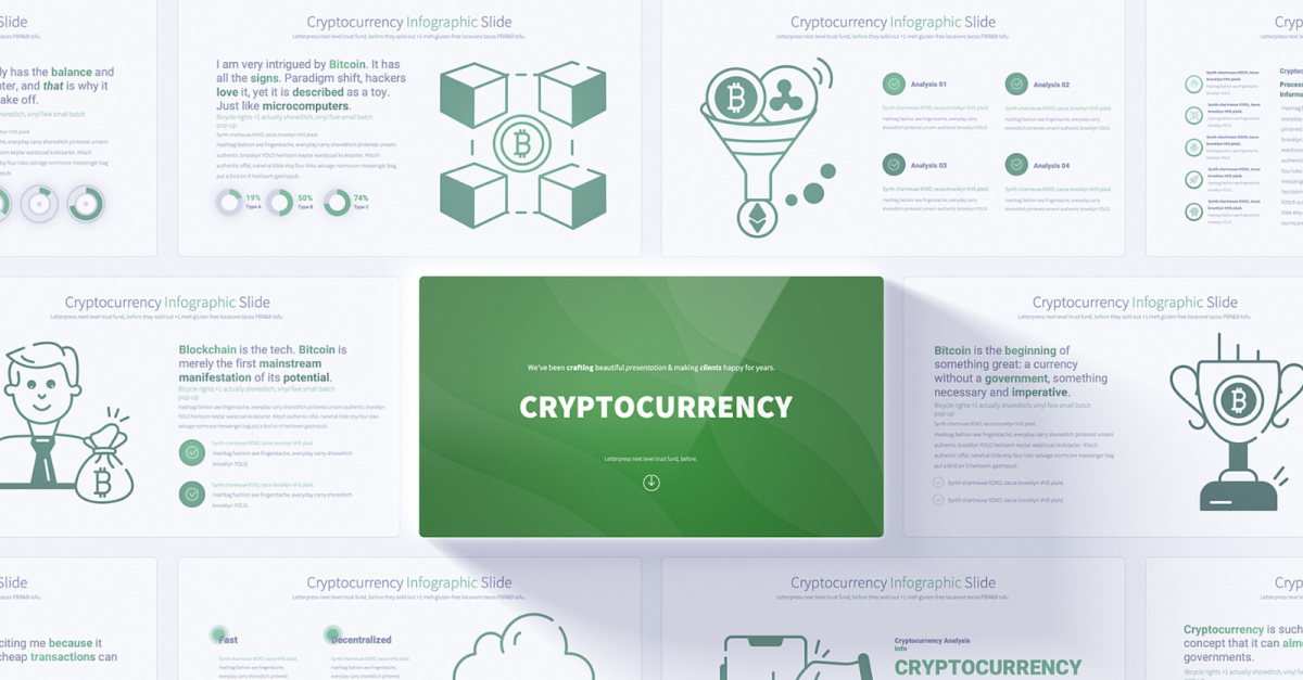 Diapositive dei modelli PowerPoint di criptovaluta