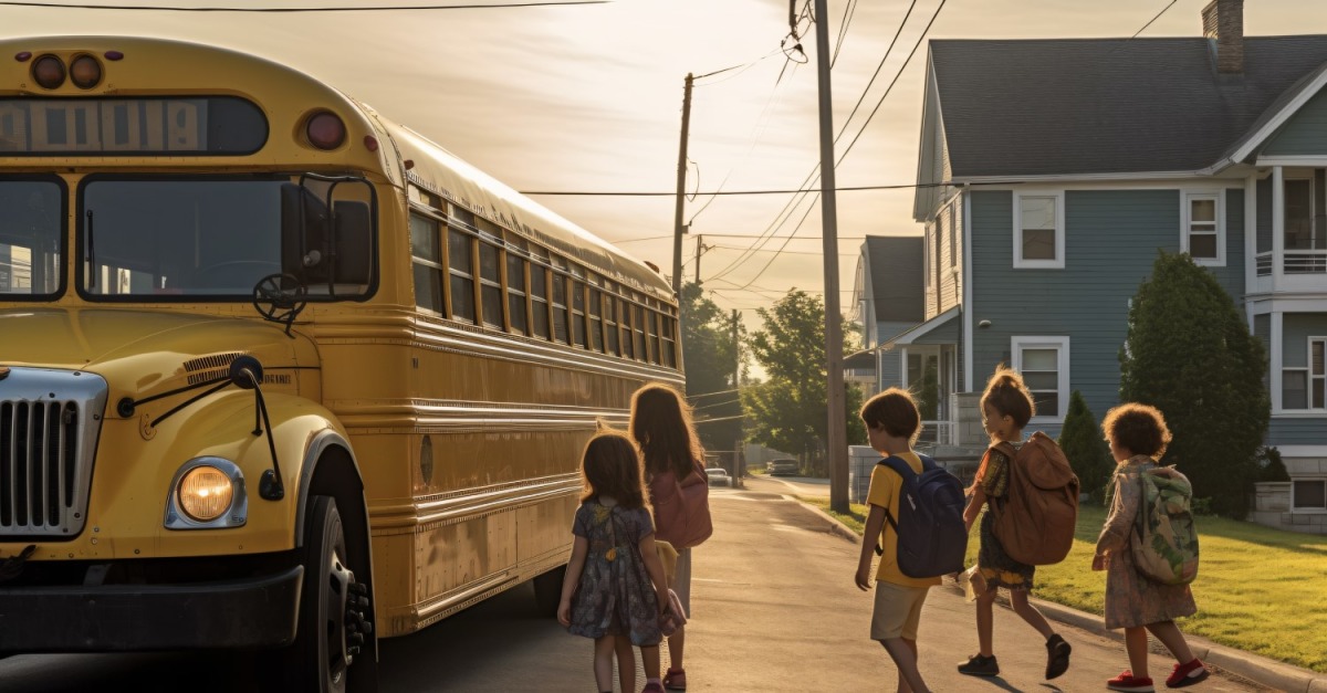 School Rush Kids, Backpacks, and Bus Rides 25