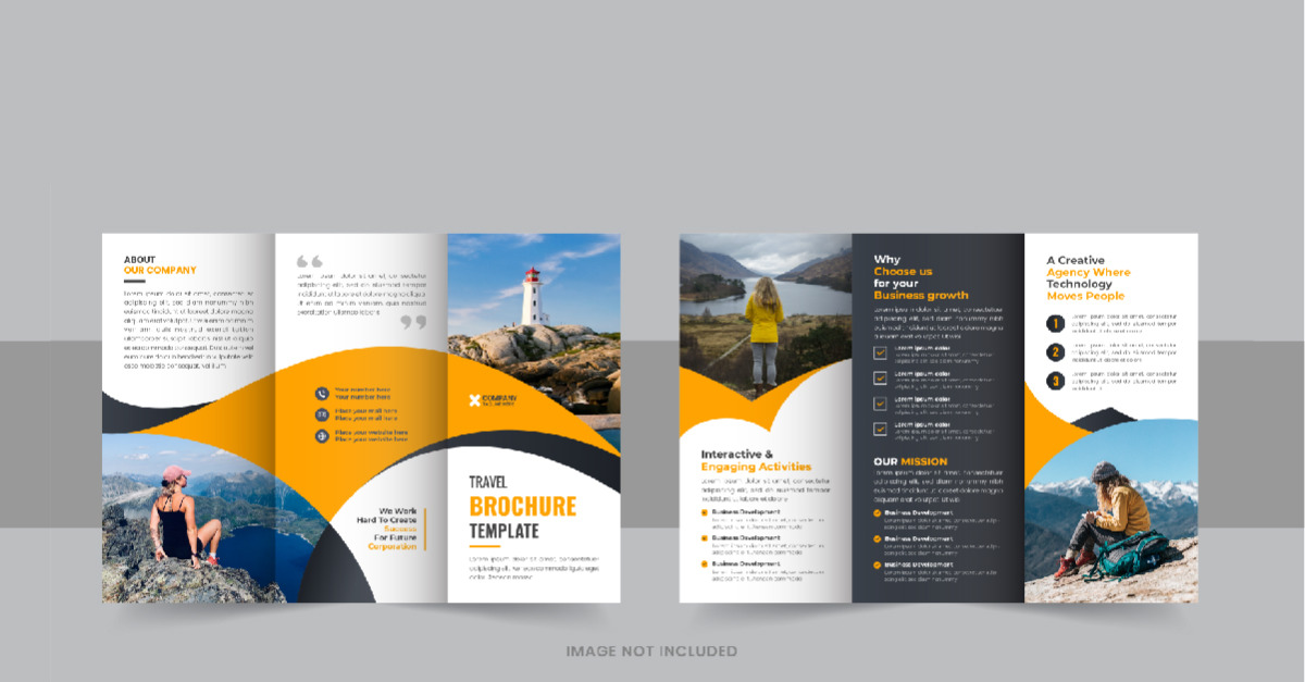 Diseño de folleto tríptico de viajes o diseño de folleto tríptico de ...