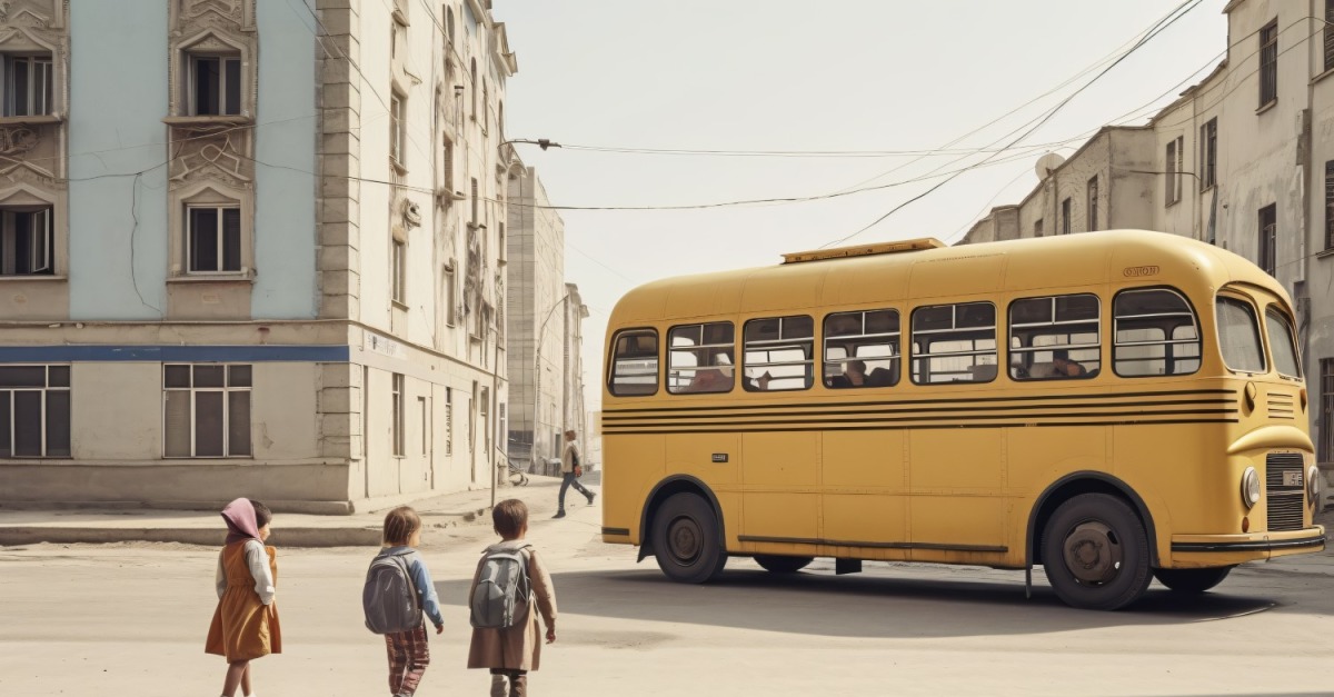 School Rush Kids, Backpacks, and Bus Rides 28