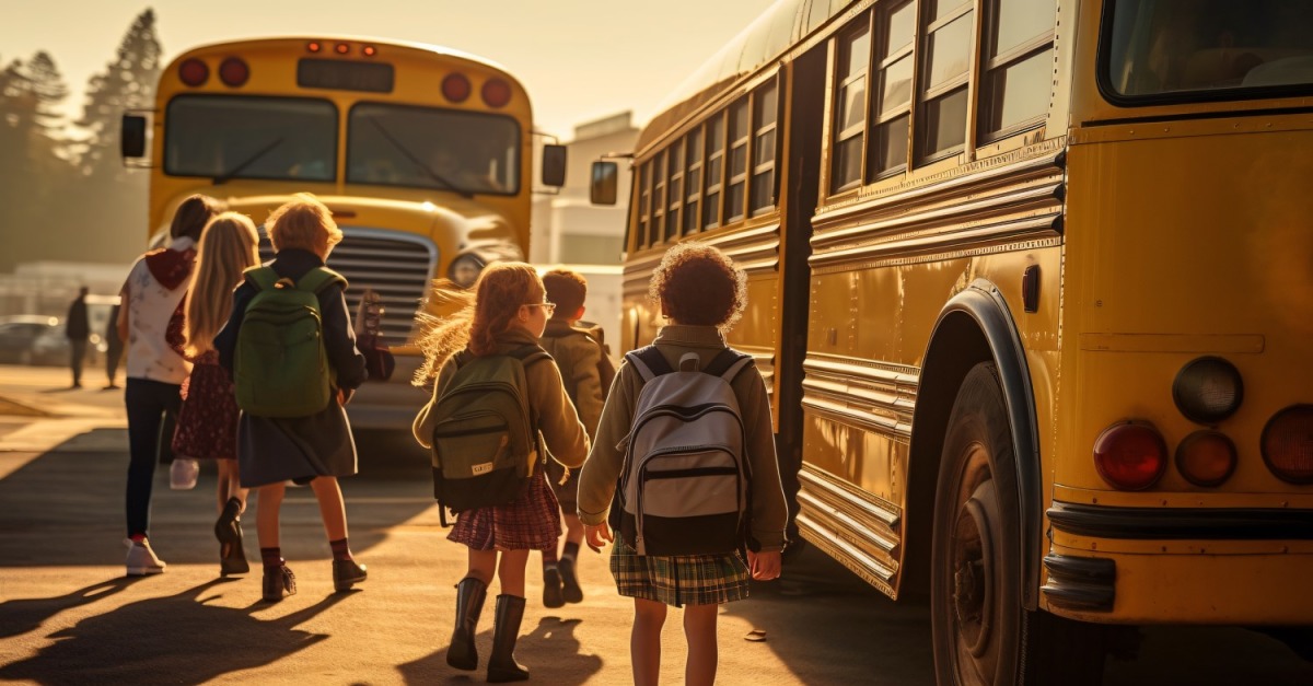 School Rush Kids, Backpacks, and Bus Rides 81