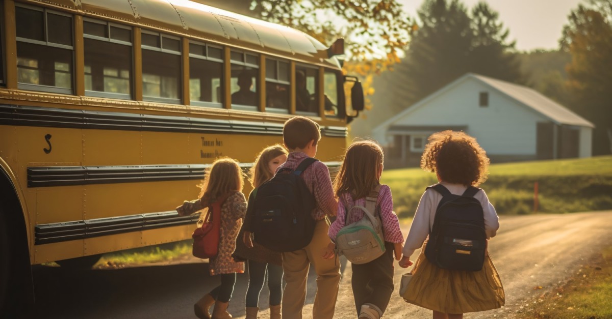 School Rush Kids, Backpacks, and Bus Rides 82