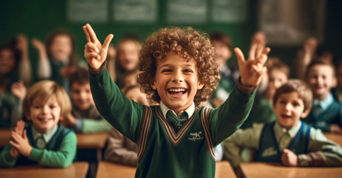 Back to School Joy Student Embrace Learning Journey 169