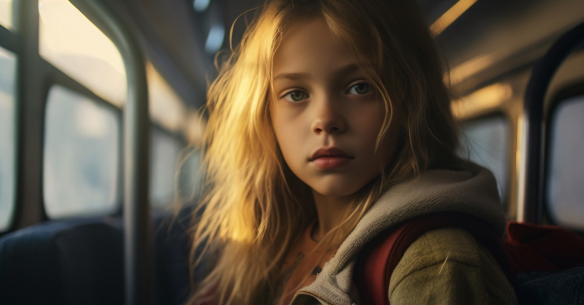 School Rush Kids, Backpacks, and Bus Rides 247