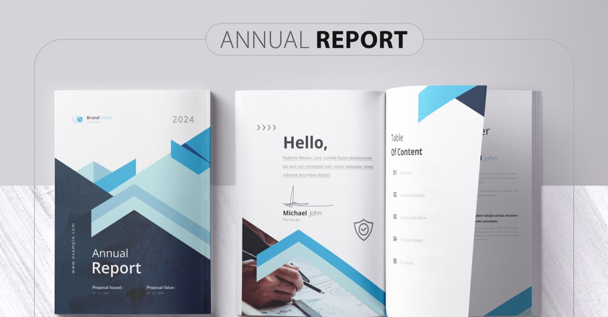 Annual Report - Customizable Design Template