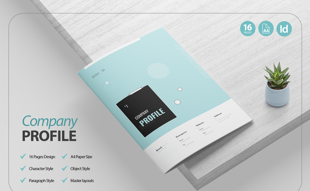 Company Profile Template - 16 Pages #412564 - TemplateMonster