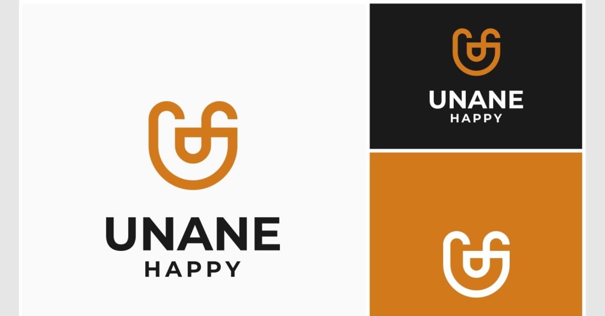 Letter U Happy Smile Face Logo #412540 - TemplateMonster