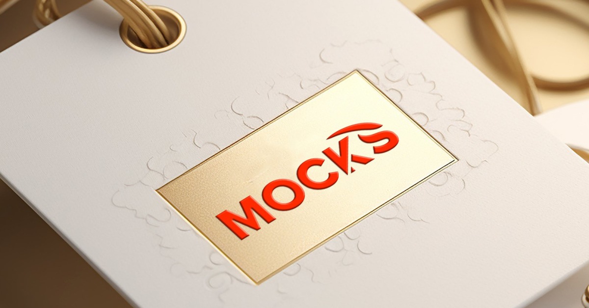 Clothes label mockup design psd template - TemplateMonster