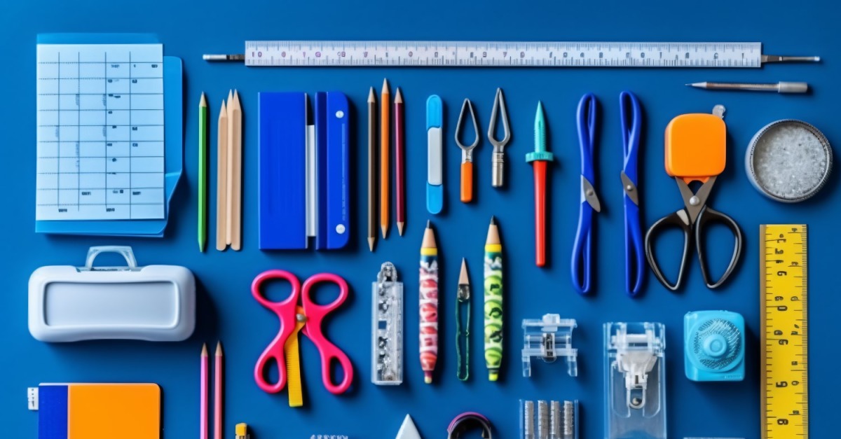 Retour à l'école Bliss Livres et fournitures Flat Lay 66