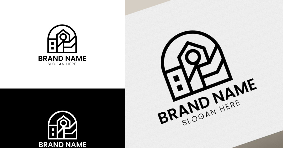 Emlak Logo Şablonu V-04 #413083 - TemplateMonster