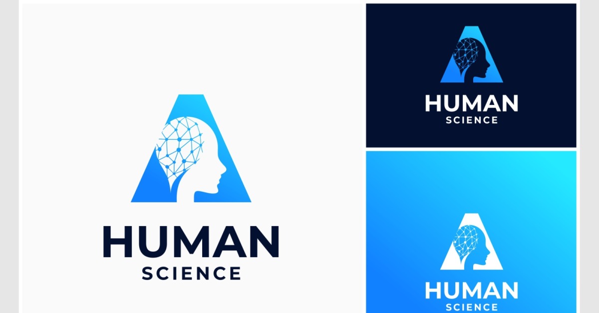 Lettre A Logo De La Science Humaine #413105 - TemplateMonster