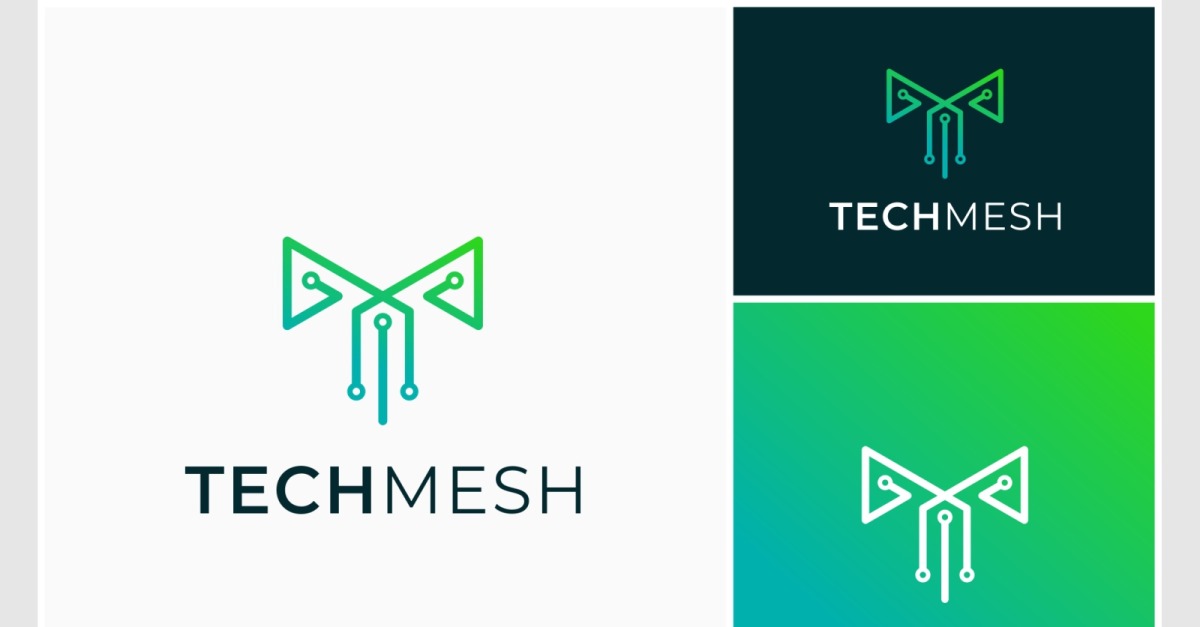 Letter TM MT Technology Digital Logo - TemplateMonster