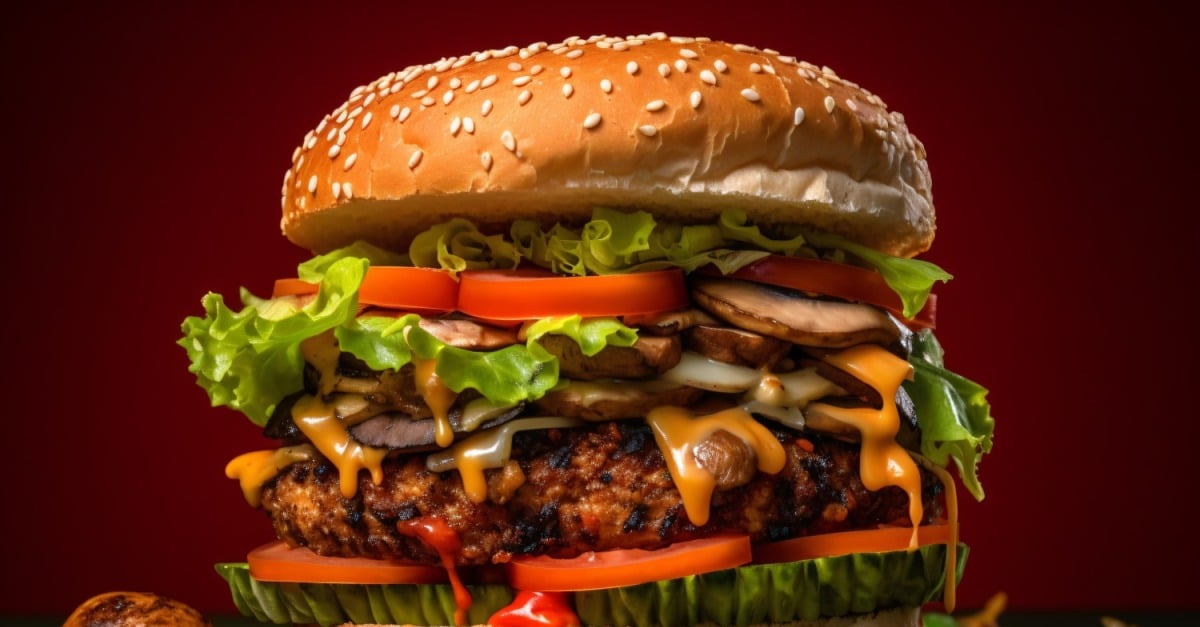 Tasty grilled Feta beef burger, 63 #413583 - TemplateMonster