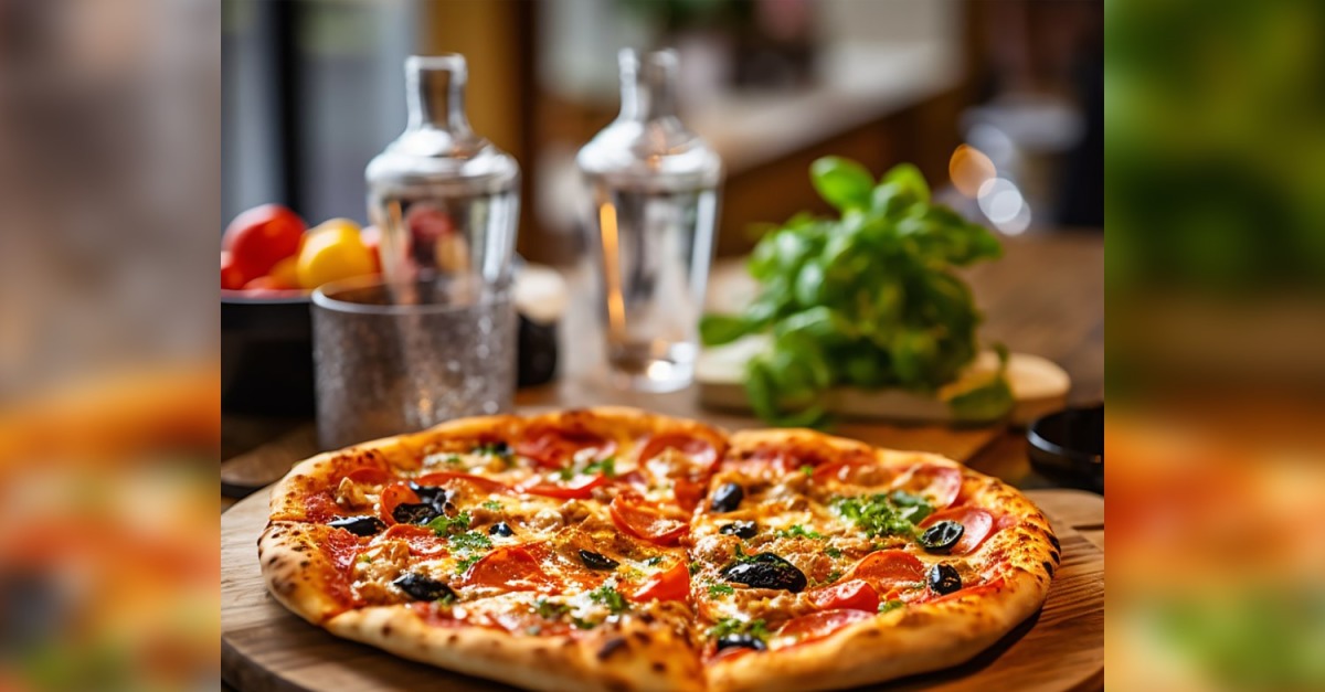 Concepto Pizzerías Con Delicioso Sabor Pizza De Pepperoni 13