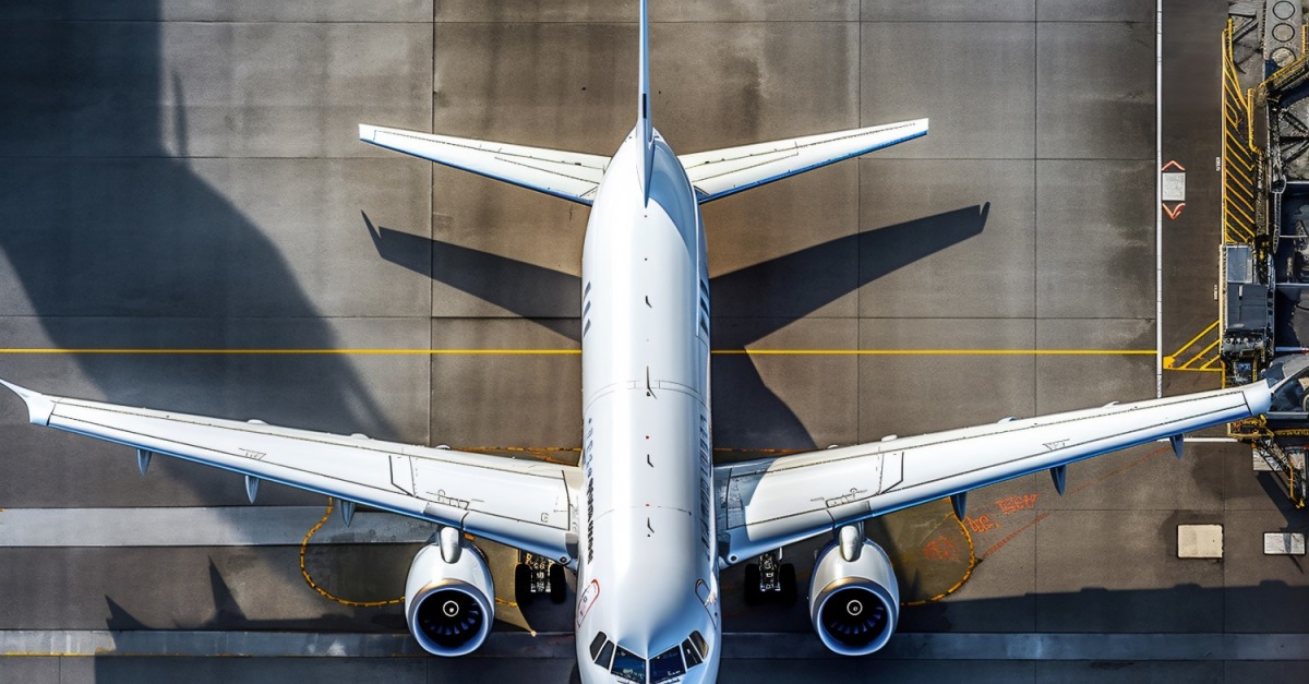 Airbus Top view stock photography 03 - TemplateMonster