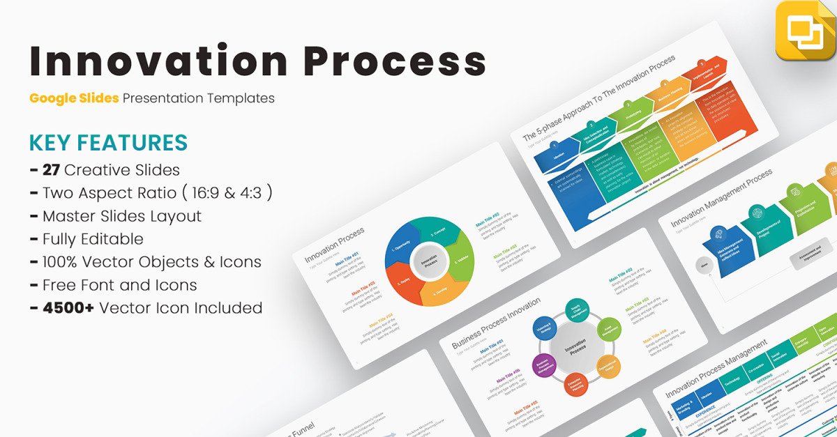 Innovation Process Google Slides Templates - TemplateMonster