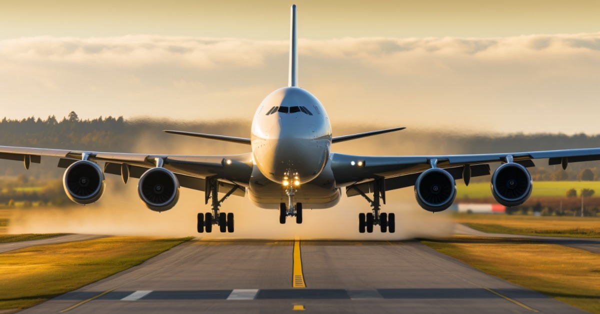 Commercial Airbus Charter Airline front view Photography 148