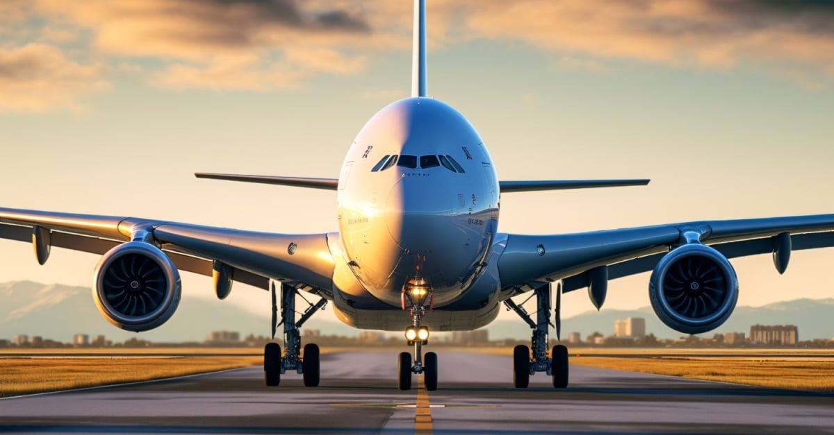 Commercial Airbus Charter Airline front view Photography 151
