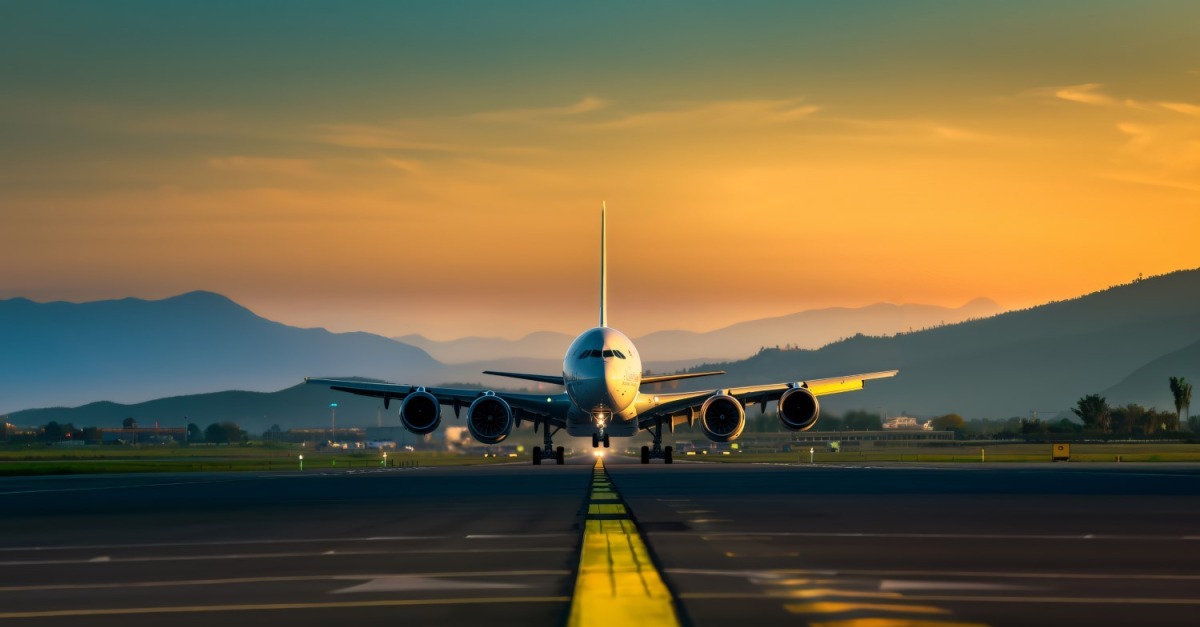 Commercial Airbus Charter Airline front view Photography 153