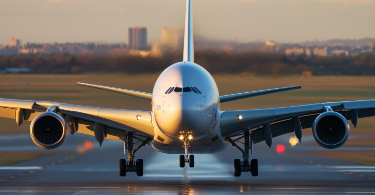 Ticari Airbus Charter Havayolu önden görünüm Fotoğrafçılığı 155