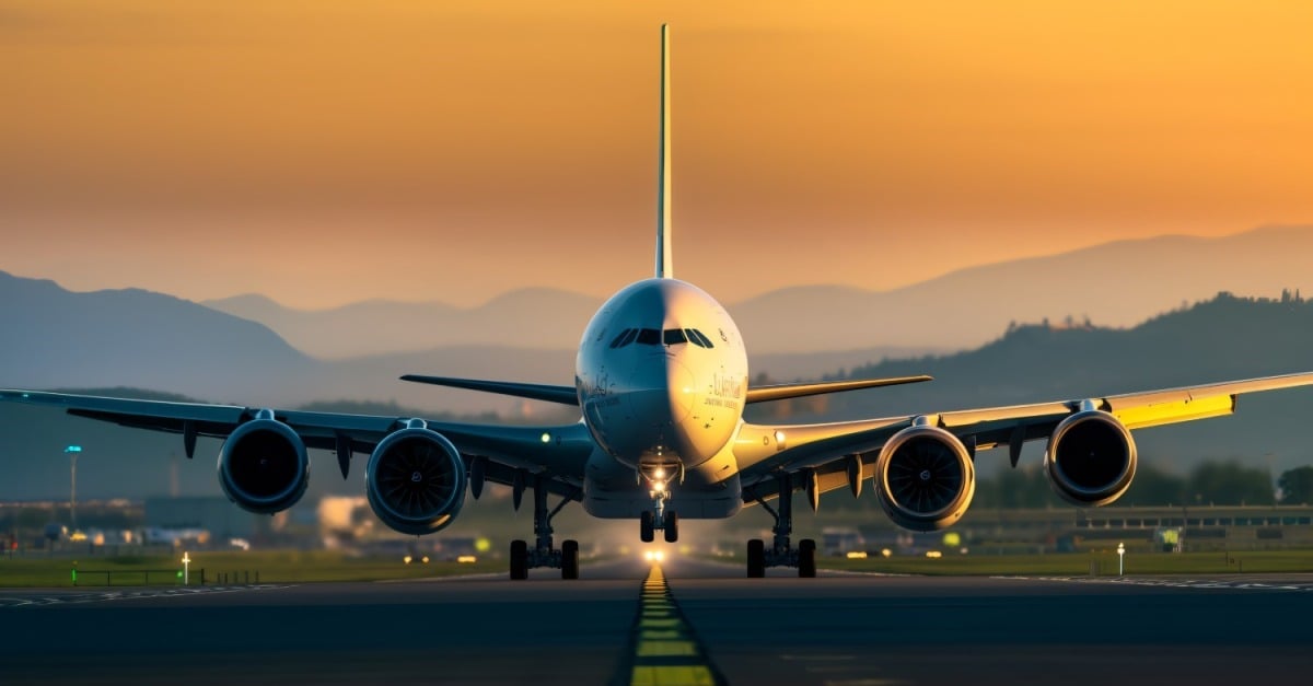 Commercial Airbus Charter Airline front view Photography 161