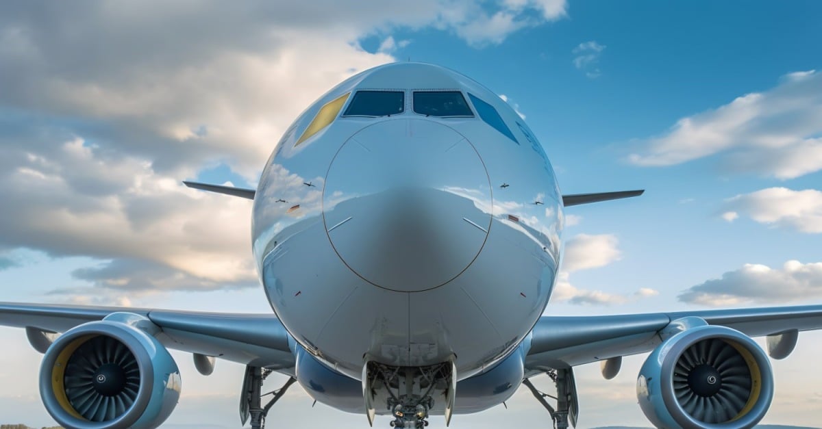 Commercial Airbus Charter Airline front view Photography 167