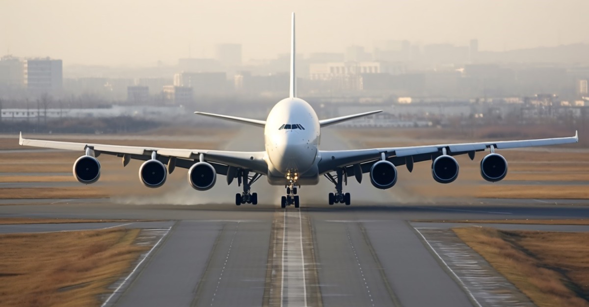 Commercial Airbus Charter Airline front view Photography 258