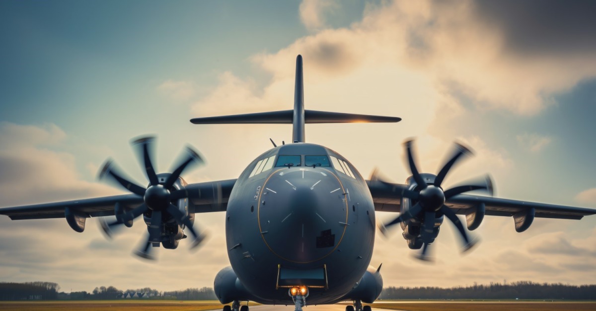 Military transport plane aircraft 245 - TemplateMonster